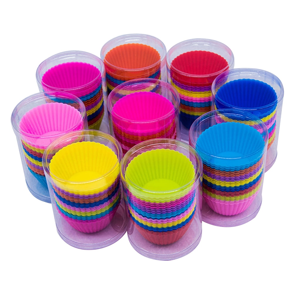 Silicone Cupcake Baking Cups Reusable Silicone Baking Cups - Non-Stick ...