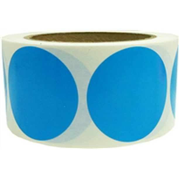 Light Blue Circle Stickers | 2" Inches Round | 500 Pack - Walmart.com