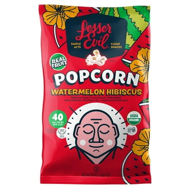 LesserEvil Organic Fiery Hot Popcorn with Habanero and Jalapeño ...