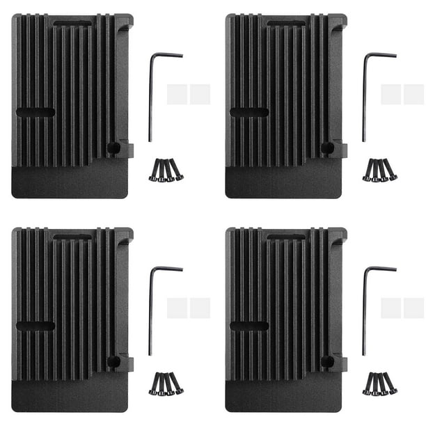 4X for Raspberry Pi 4 Model B Aluminum Case, Passive Cooling Shell ...