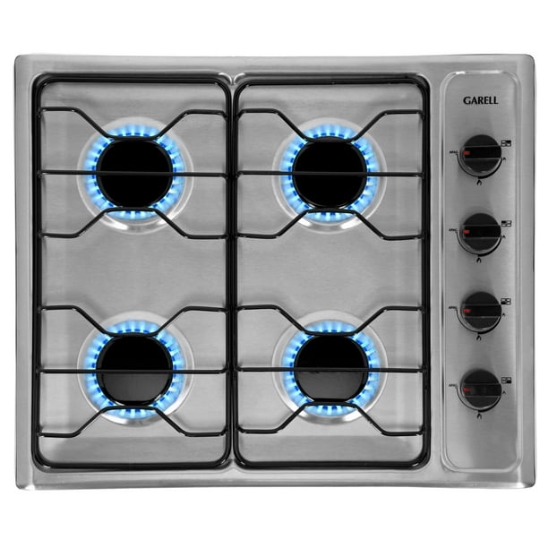 Parrilla de Gas Empotrable Garell 4 quemadores Acero Inoxidable ...
