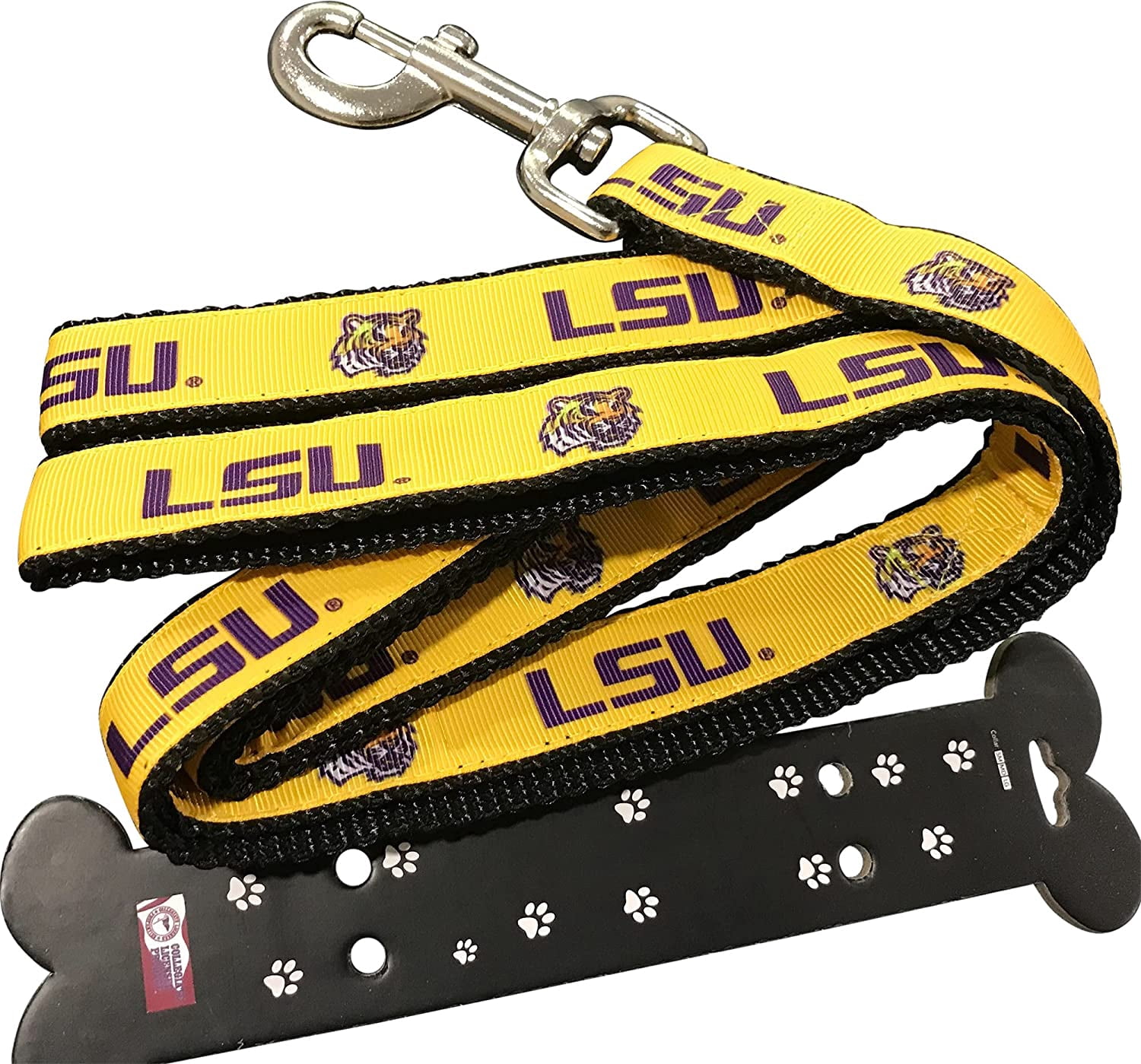 Brand New LSU Mascot Design Pet Dog Leash(Large), 1 inch Wide, 6 Feet ...