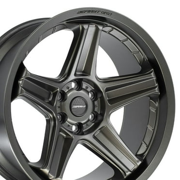DEFIANT Wheels DF07 22 Inch Rims and Tires Fit 6x139.7 22x10 Satin ...