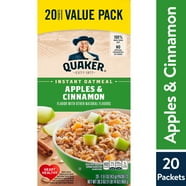 Quaker Single Serving Instant Oatmeal Chocolate, 6 Packets - Walmart.com