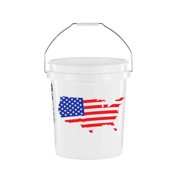 (2 pack) United Solutions 5 Gallon Round Utility Bucket, Comfort Handle ...