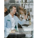 AMINY UFO4 Single Ear Bluetooth Cell Phone Headset with Dual-Mic AI Noise Cancelling, 30Hrs ...