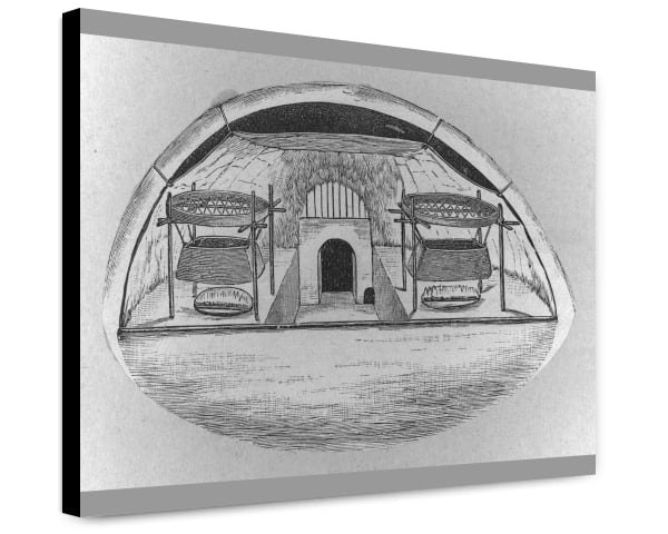 Canvas Print: Interior Of Eskimo Igloo, 1916 - Walmart.com