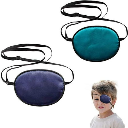 2PCS Washable Eye Patch Adjustable Pirate Eye Cover Eye Patch Portable ...