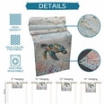 Coastal Turtle Table Runner - 90 Inch Long Nautical Beach Sea Ocean ...