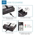 BM Premium Rechargeable LP-E8 Batteries, Dual USB Charger, Compatible with Canon Rebel T2i T3i ...