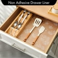 Non Adhesive Shelf Liner for Drawers and Cabinets, Washable Oil-Proof ...