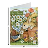 Flower Pot Bunny Easter Greeting Card by Susan Winget - Set of 8, by ...
