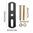 TOP-MAX 4PCS Adjustable Furniture Leg 180-33cm/7.1-13.0in Metal Table ...