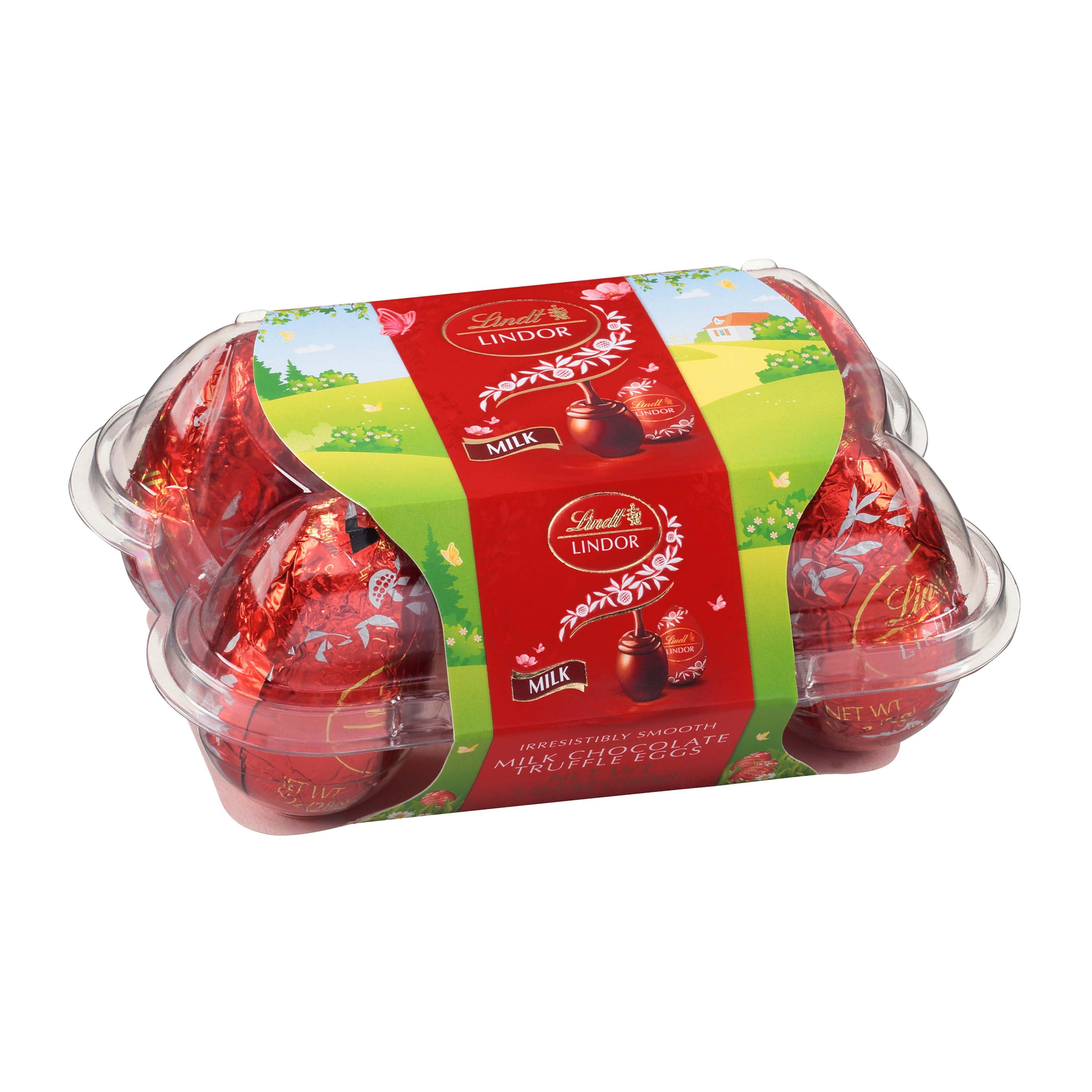 Lindt Lindor Milk Chocolate Eggs In Carton Milk Chocolate Truffle Eggs