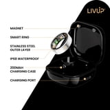 LivUp Smart Ring, Silver, Size 8 - Walmart.com