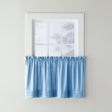 Stacey Window Curtain Tier Set with Rod Pocket Top - Classic Home Decor ...