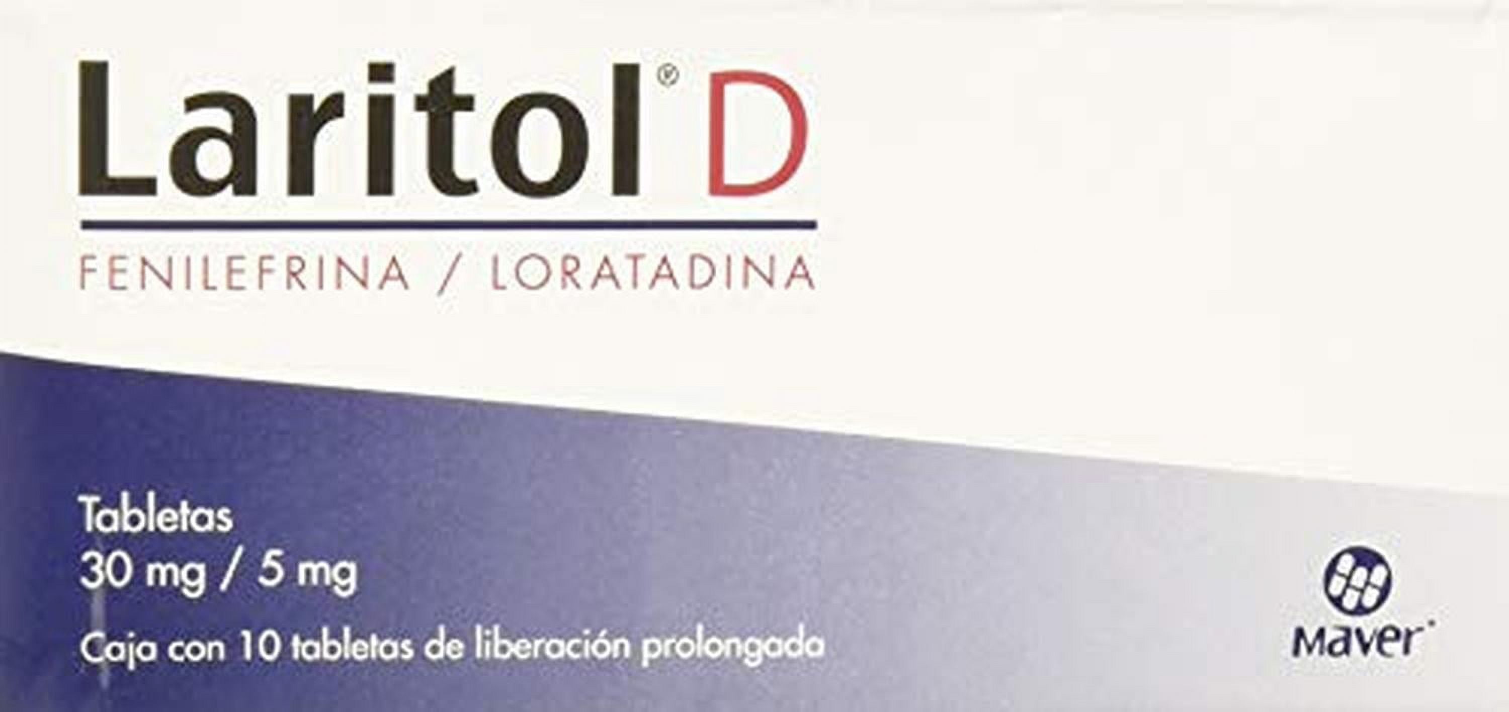 Laritol D Antihistamínicos, 10 Tabletas | Walmart en línea