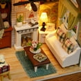 Diy Miniature Dollhouse Kit Realistic 3d Wooden House Room Craft With