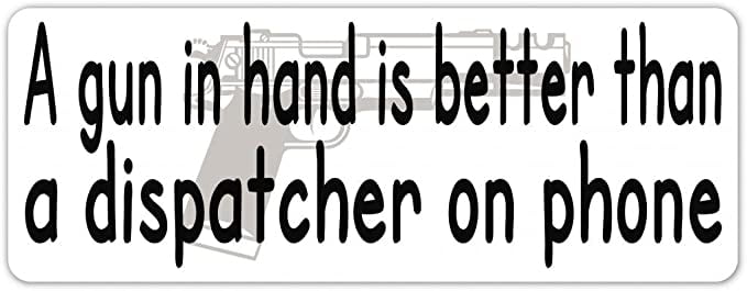 Pack of 3 Stickers - Pro NRA Message A gun In Hand Pro Gun Vinyl Decal ...