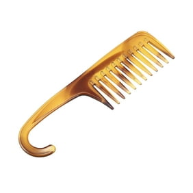 Swissco Professional Medium & Fine Tooth Straight Dressing Comb, Black ...