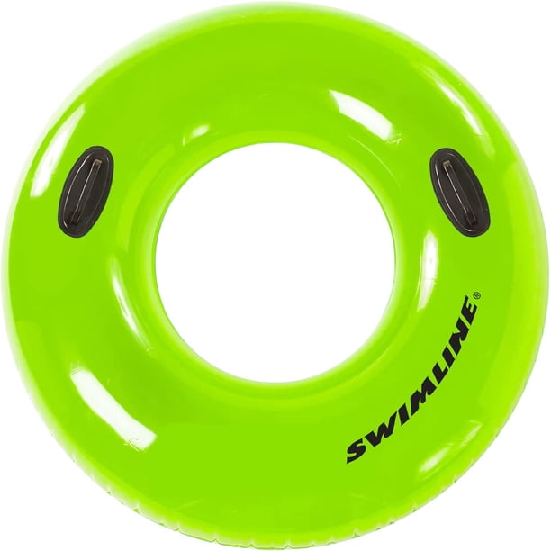 36" Inflatable Lime Green Swimming Pool Inner Tube Ring Float - Walmart.ca