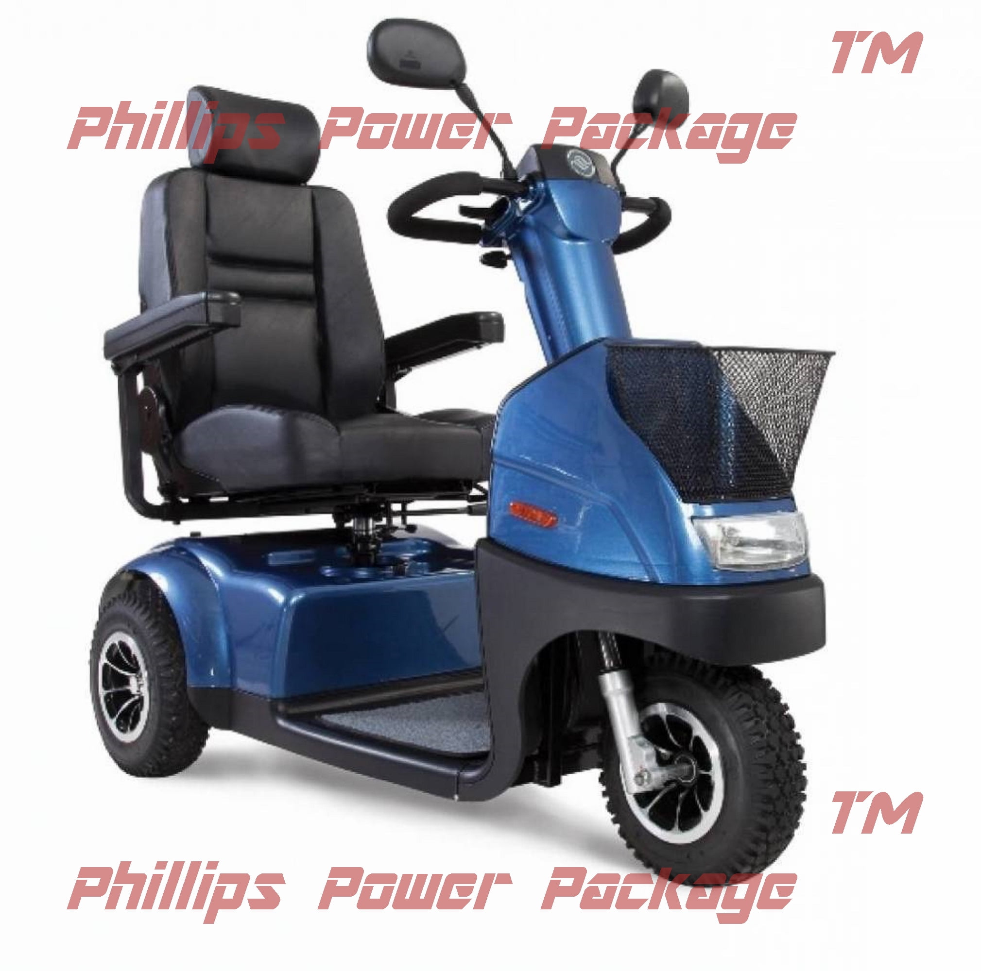 Afikim - Afiscooter C3 Breeze - Mid Size Mobility Scooter - 3-Wheel - Blue - Walmart.com