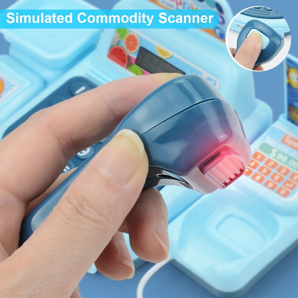 Buy Kids Cash Register Toy Grocery Store Scanner Pretend Play Kids ...