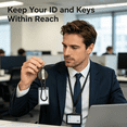 CCOCC 2026 New Retractable Key Chain Badge Reel-Carabiner Id Ski Pass ...