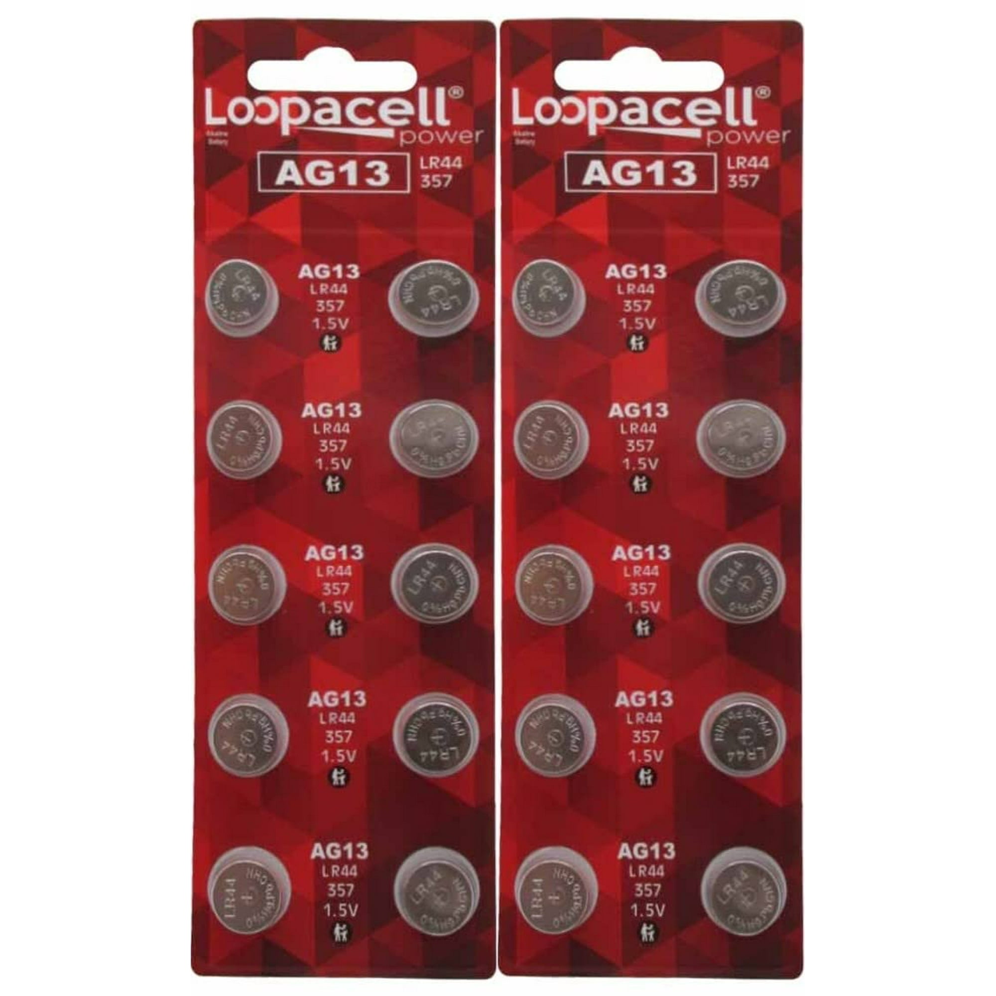 Click here for Loopacell Lr44 Ag13 357 303 Sr44 Battery 1.5v Butt... prices
