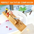 Bathtub Tray Table and , Expandable and Foldable Bath Caddy Tray for ...
