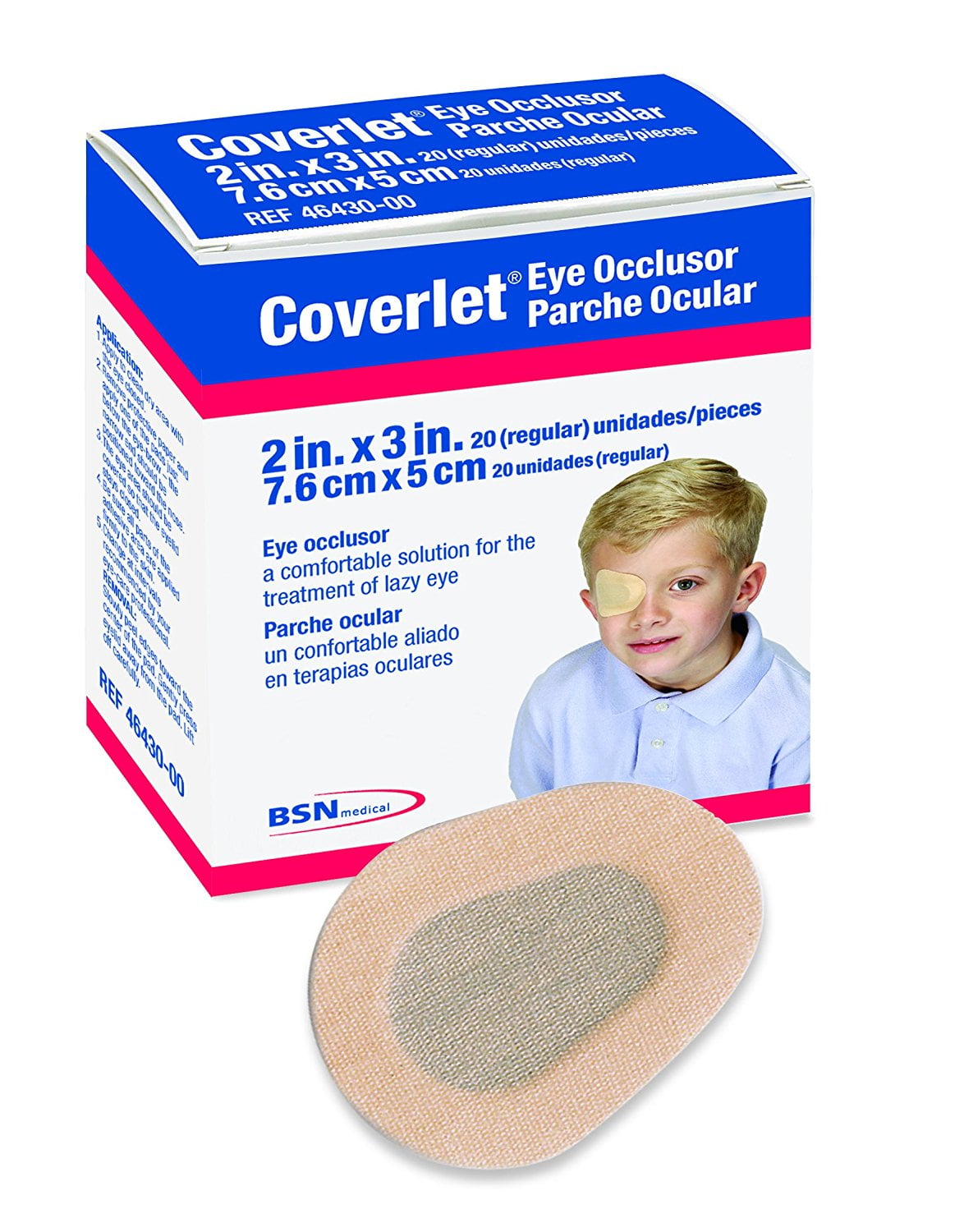 Coverlet Eye Occlusor 2'' x 3'', Box of 20 - Walmart.com