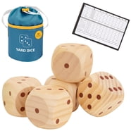 Hey! Play! Giant Wooden Yard Dice Outdoor Lawn Game - Walmart.com