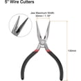Mini Needle Nose Pliers 5 Inch Toothed Precision Plier with Black ...