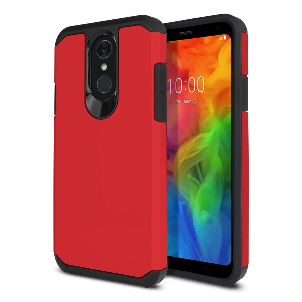 FINCIBO Dual Layer Hybrid Case Hard Plastic TPU Slim Back Cover for LG ...