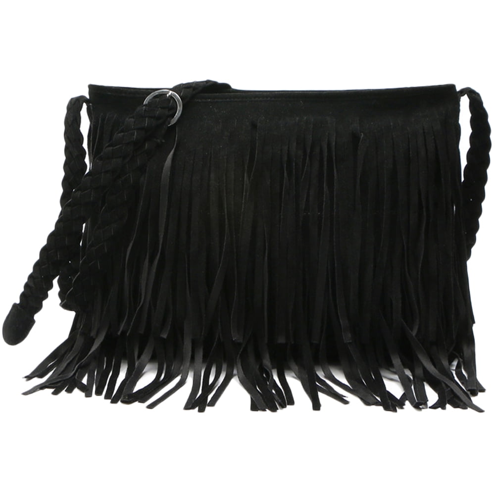 Click here for Qusenong Fringe Crossbody Shoulder Bag Tassel Mess... prices