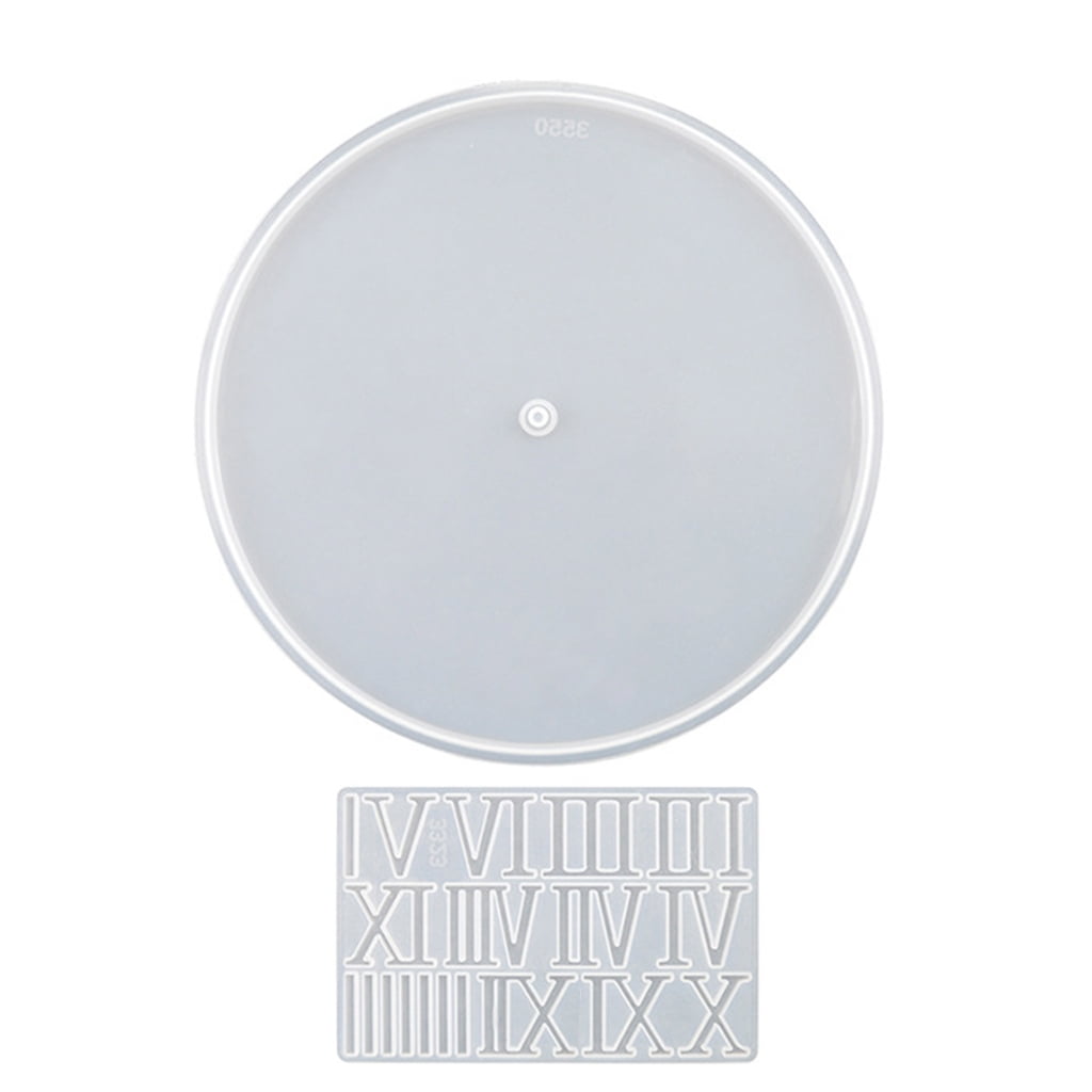 Clock Resin Molds Large Number Clock Silicone Mold Epoxy Clock Mold for ...