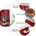 60x72 Inch Shower Curtains for Bathroom, Red Father's Day Fabric Bath ...