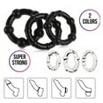 Erotica Silicone Stretchy Shaft Cock Rings Beaded Set Of 3 Piece