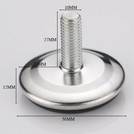 Steel Furniture Legs Anti-slip Base Table Cabinet Leg Pad Adjustable ...