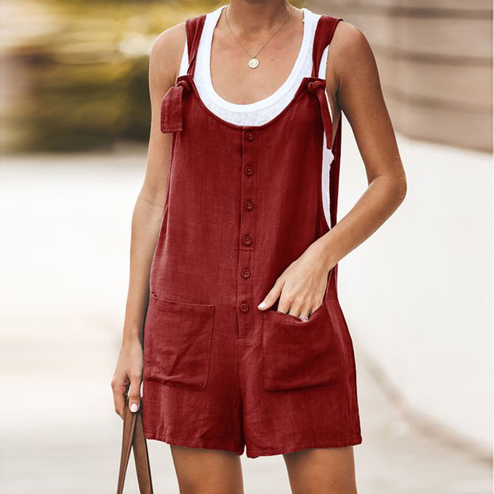 Click here for Fankiway Womens Summer Button Cotton And Pocket Su... prices