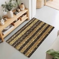Area Rug 2x3ft Striped Dots Washable Area Rugs for Living Room Gold ...