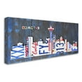 Trademark Global Seattle Skyline License Plate Canvas Art by Design ...