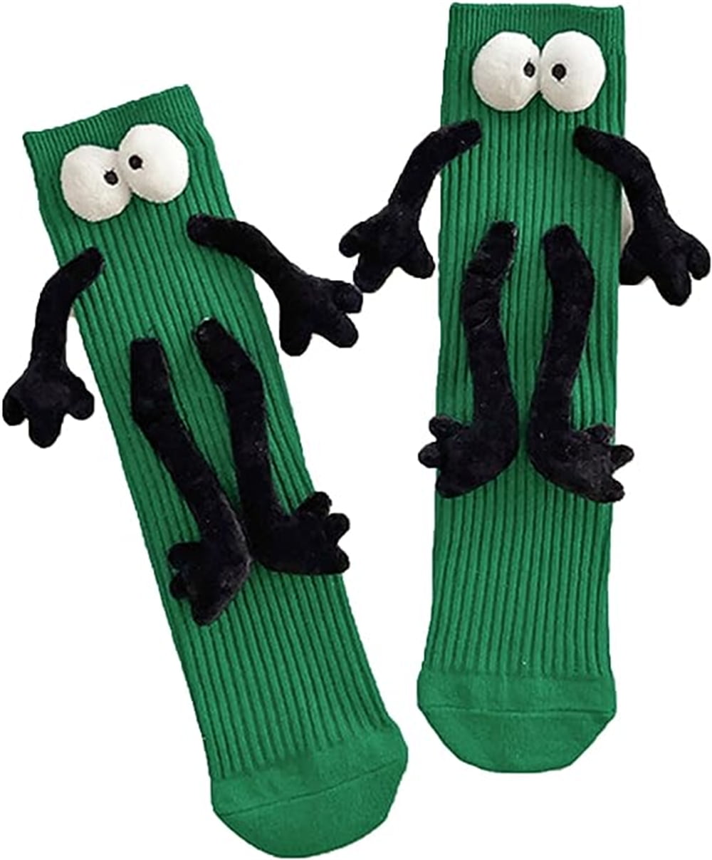 Baby Girls Boys Holding hands Socks with Magnet Crew Soft Summer Funny ...