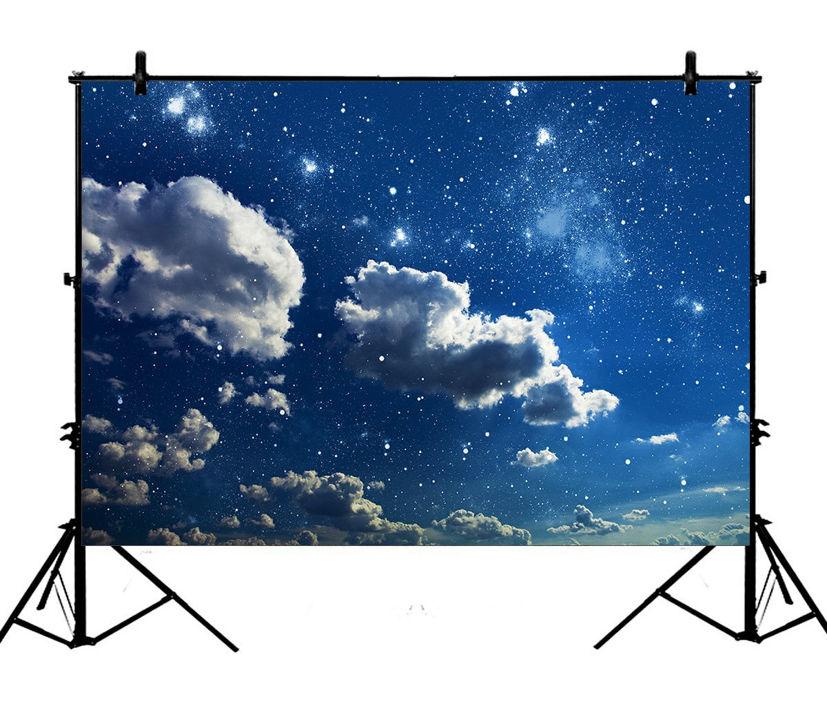 PHFZK 7x5ft Starry Night Backdrops, Night Sky with Stars and Clouds ...