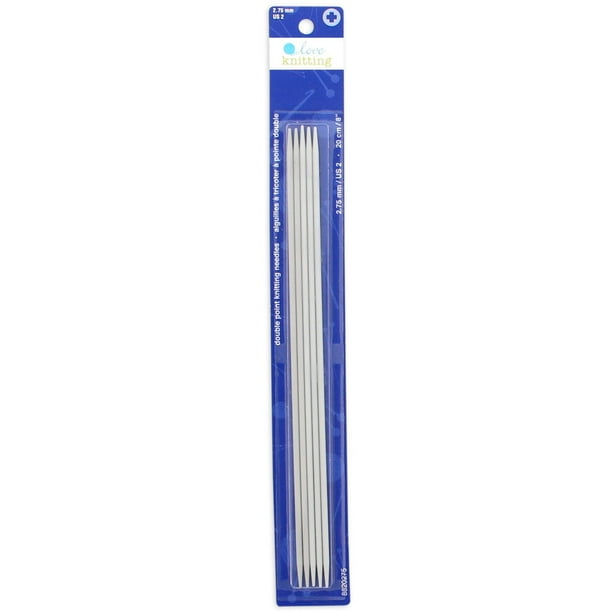 Love Knitting 8" Double Point Knitting Needles - 5 pieces, Sizes 2.25 ...