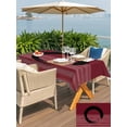 Black Circle Rectangle Outdoor Tablecloth with Umbrella Hole Japanese ...