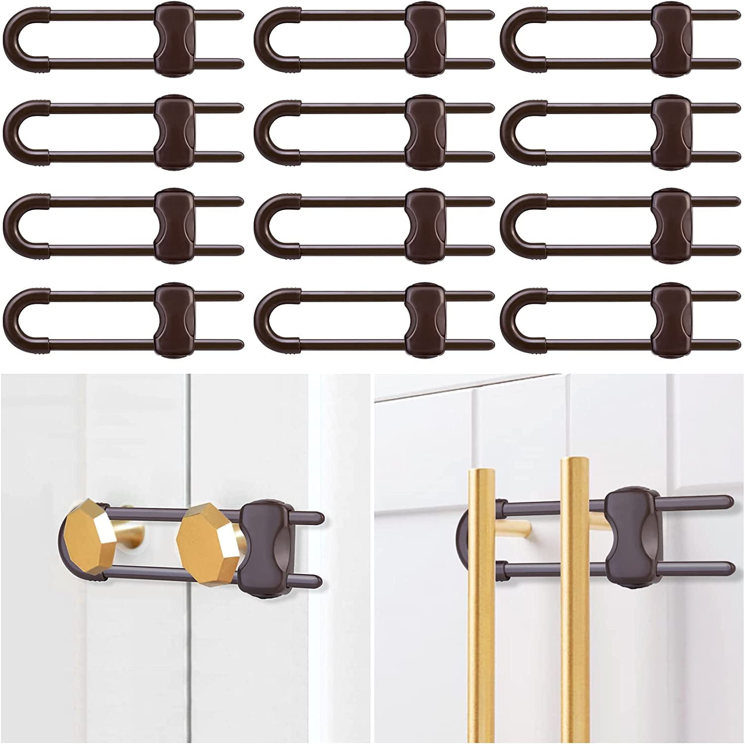 Baby Proofing Cabinet Locks | Adjustable U Shaped Baby Safety Latches ...