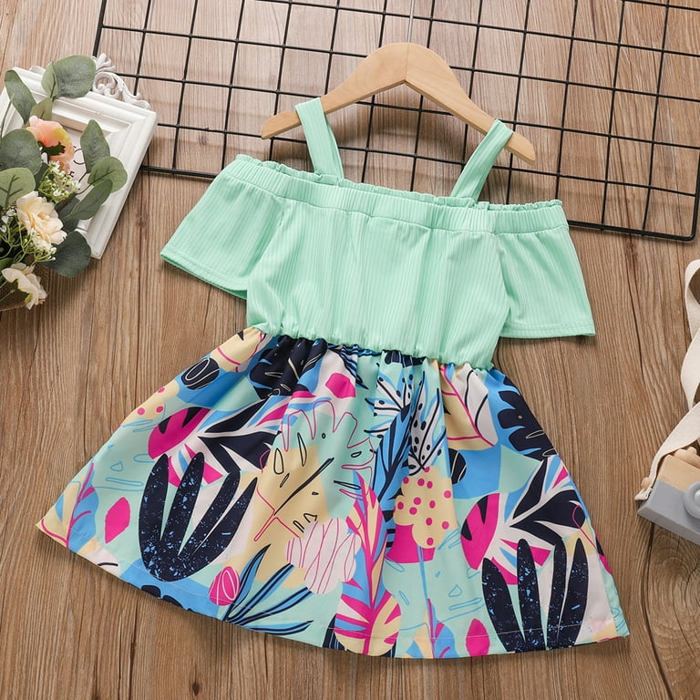 Lilo Dress Leaf Pattern