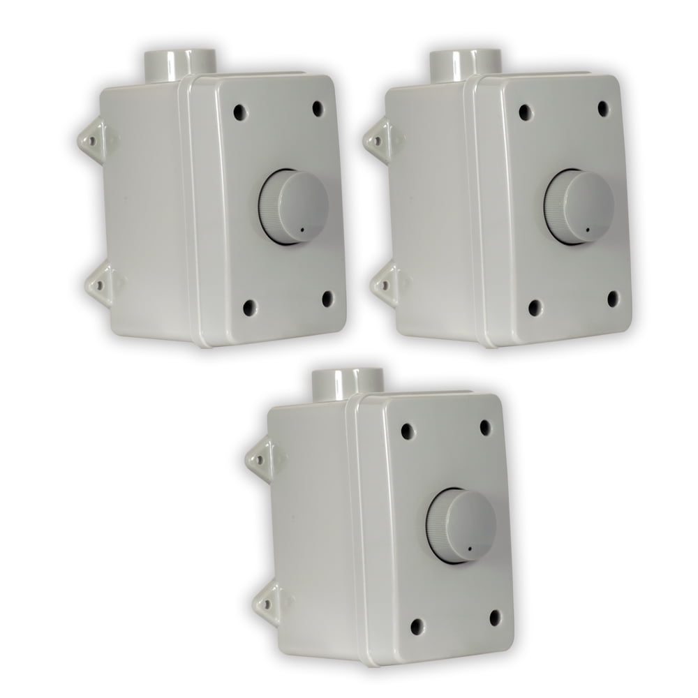 Theater Solutions OVCDG Outdoor Volume Controls Gray Weatherproof 3 ...