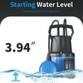 1/2HP Sump Pump Submersible，2535 GPH Water Pump with Float Switch ...